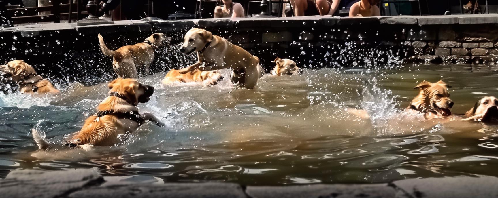 Exciting Tails: Dogs Conquer the Waters in Epic Aquatic Escapades