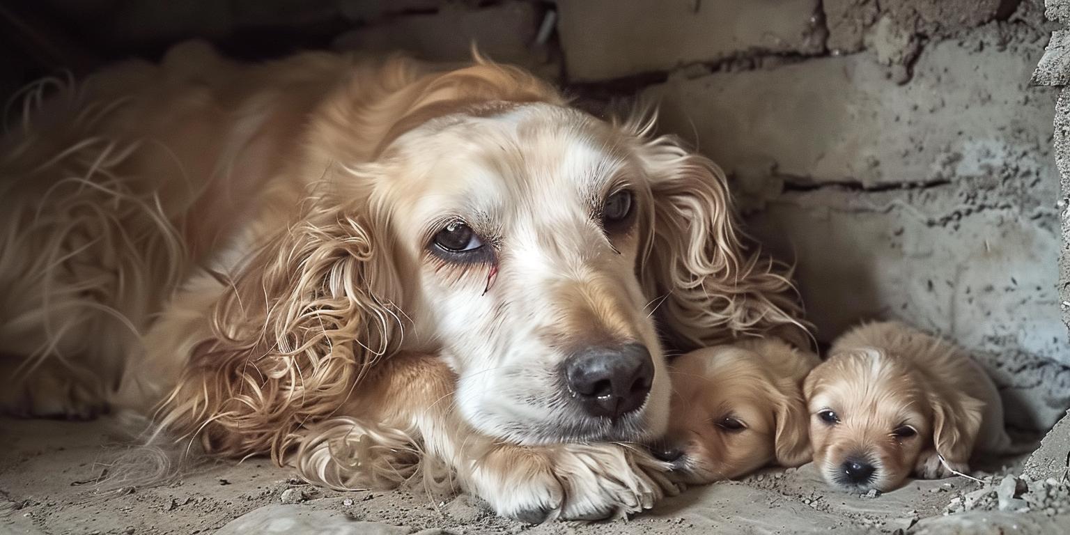 Abandoned and Alone: How a Mother Dog and Her Puppies Were Cast Aside ...