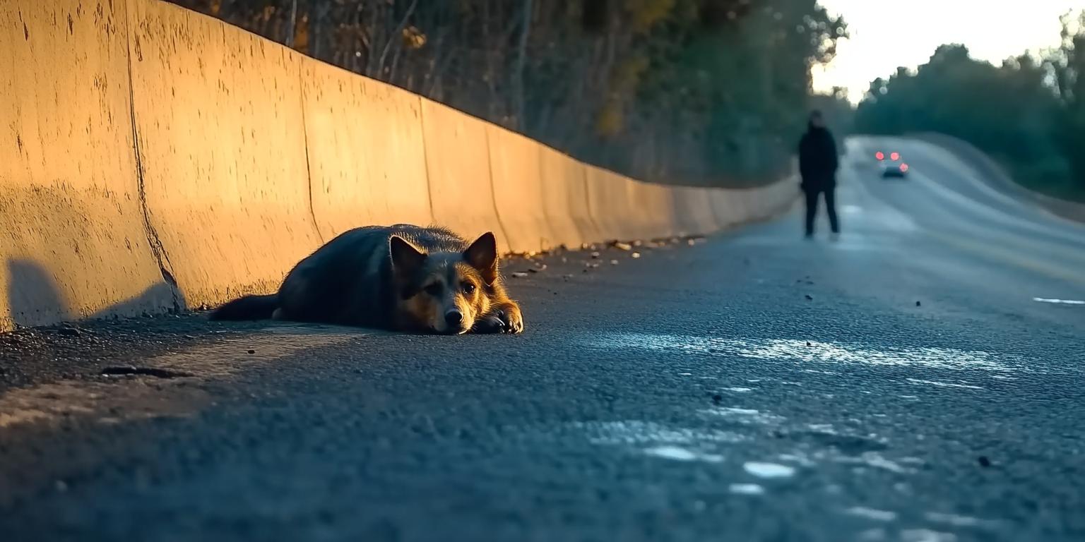 Rescatistas descubren un perro sorprendentemente vivo al borde de la ...