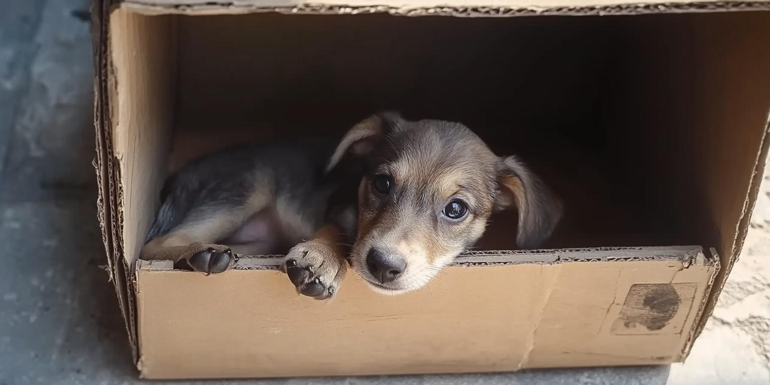 Whispers Of Hope Abandoned Puppy Finds A Guardian Angel
